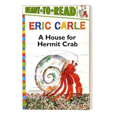 英文原版 A House for Hermit Crab 寄居蟹的新家 Ready-to-Read Level 2 分级读物 Eric Carle 卡尔爷爷儿童绘本 英文版 进口书籍