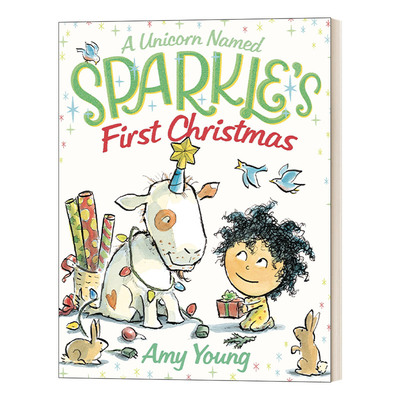 英文原版绘本 A Unicorn Named Sparkle's First Christmas 史巴克的第一个圣诞节 纸板书 英文版 进口英语原版书籍