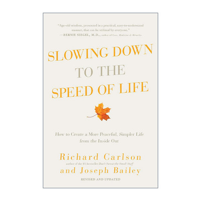 英文原版 Slowing Down to the Speed of Life 慢慢生活 与生命合拍  2016年考研英语一翻译真题 英文版 进口英语原版书籍