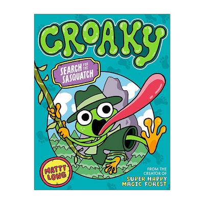 英文原版 Croaky Search for the Sasquatch 青蛙呱呱 寻找大脚野人 牛津全彩插图幽默搞笑章节桥梁书 英文版 进口英语原版书籍