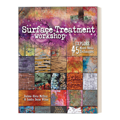 英文原版 Surface Treatment Workshop 表面处理工作室 混合绘画技巧指南 Darlene Olivia McElroy 英文版 进口英语原版书籍