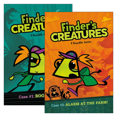 英文原版 Finders Creatures 发现者生物系列1-2册 儿童侦探推理漫画 P. Knuckle Jones 英文版 进口英语原版书籍