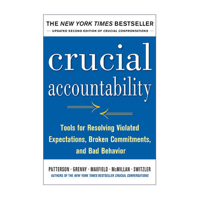 英文原版 Crucial Accountability 关键责任 如何把人际关系危机转化为合作共赢 英文版 进口英语原版书籍