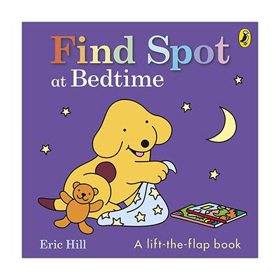 英文原版 Find Spot at Bedtime 睡前找小玻 儿童纸板翻翻书 英文版 进口英语原版书籍