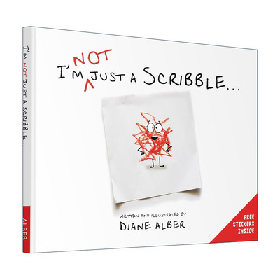 英文原版 I'm NOT just a Scribble 我不只是涂鸦 儿童精装艺术绘本 善良与接纳 Diane Alber 英文版 进口英语原版书籍