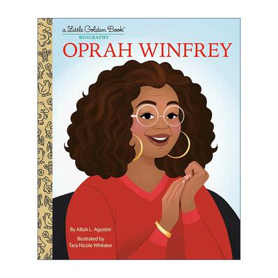英文原版 Oprah Winfrey Little Golden Book Biographies 奥普拉·温弗瑞传记 脱口秀 兰登书屋精装小金书 进口英语原版书籍