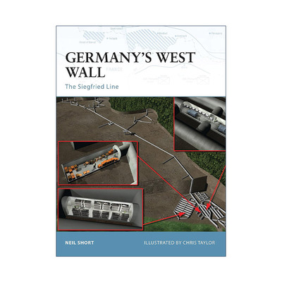 英文原版 Germany's West Wall 德国西墙齐格菲防线 世界防御要塞系列 英文版 进口英语原版书籍