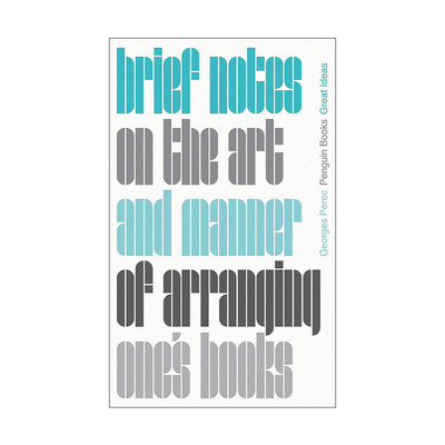英文原版 Brief Notes on the Art and Manner of Arranging One's Books 简论排书的艺术与方式 乔治佩雷克 进口英语原版书籍