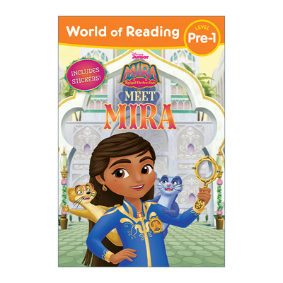 英文原版 World of Reading Mira  Royal Detective Meet Mira 迪士尼阅读世界分级读物L1 带贴纸 英文版 进口英语原版书籍
