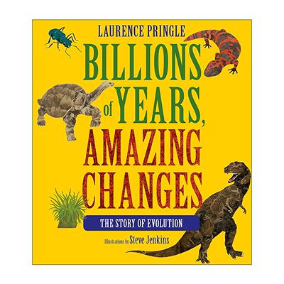 英文原版 Billions of Years  Amazing Changes 数十亿年惊人的变化 进化的故事 儿童科普百科 化石 精装 英文版进口英语原版书籍