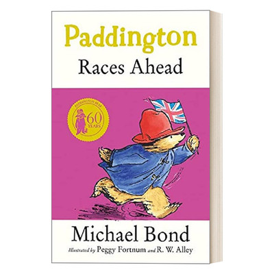 英文原版 Paddington Races Ahead 帕丁顿熊向前冲 插画故事书 英文版 进口英语原版书籍