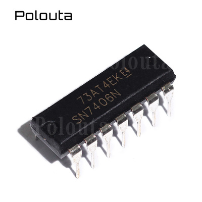 SN7406N 7406 DIP 逻辑芯片/逆变器/缓冲器芯片 直插 POLOUTA