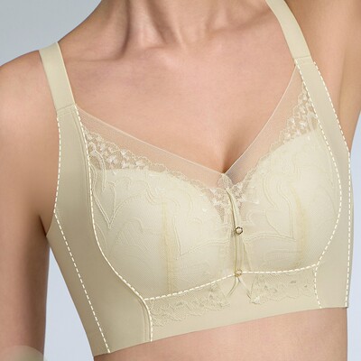 6962无侧骨无钢圈中厚杯文胸聚拢舒适透气防下垂收副乳调整型内衣