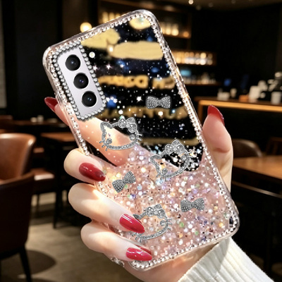 透明高级感闪钻适用三星GalaxyS30手机壳秋冬S20fe防摔S8+巨好看S9+网红S20+水钻S24FE奢华S21Plus女款S20