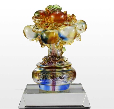 古法琉璃富贵平安商务礼品摆件