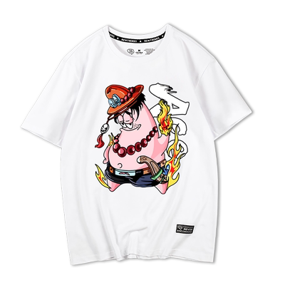 网红海绵宝宝一名派大星短袖t