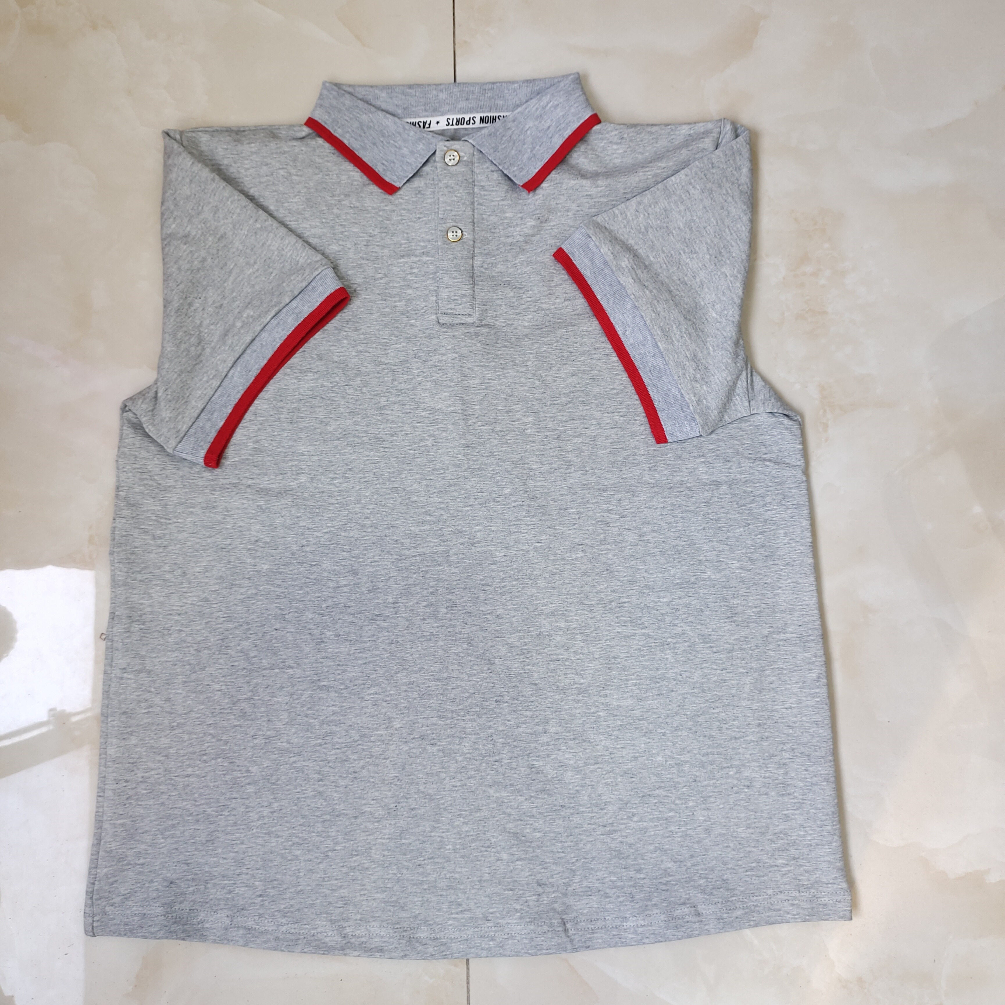 定做春秋冬男女校服同款短袖上衣浅灰色长袖学院风T恤衫POLO衫