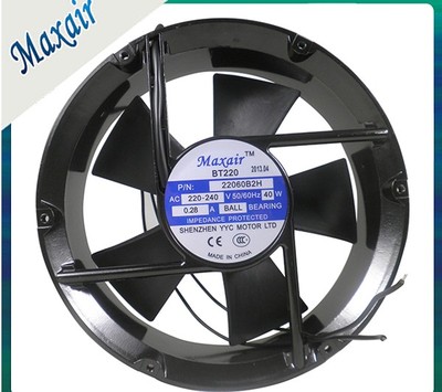 Maxair/BT220  BT22060B2H 220V 22060 40W 圆形轴承交流散热风扇