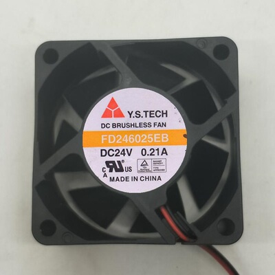 Y.S.TECH元山 FD246025EB 6CM 6025 24V 0.21A 工控机 变频器风扇