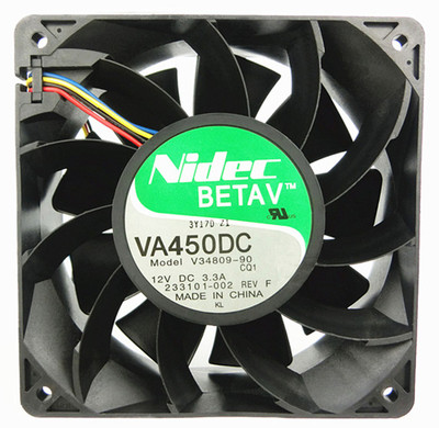 Nidec VA450DC V34809-90 12V 3.3A 12CM 12038 大风量高转速风扇