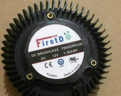 技嘉FD6525H12D 12V 1.3A扇叶直径65MM 孔距37MM双滚珠大风量风扇