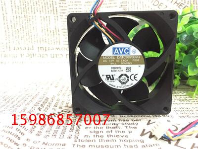 原装AVC DATC0825B2G 12V1.60A 8025双滚珠大风量PWM调速散热风扇