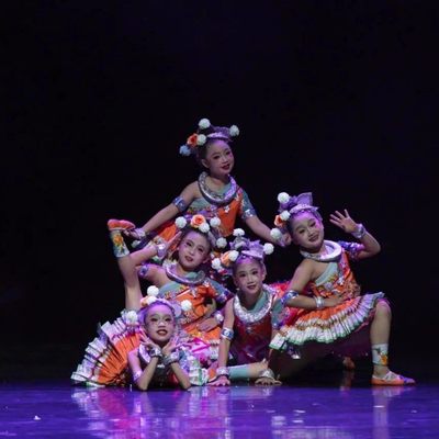 十三届小荷风采《发呀 发芽 油桐花》儿童苗族壮族演出服表演服
