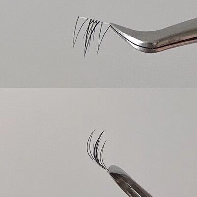 MIAOJIE 10 Rows 5-7mm Air Lower Eyelashes Fairy Fake Lashes