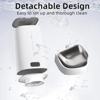 ROJECO Automatic Cat Feeder Pet Smart WiFi Cat Food Kibble