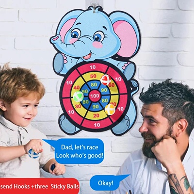 Children's target toys, darts, sticky balls, elephant versi