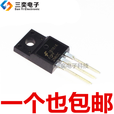 FQPF2N60C TO-220F塑封 场效应管 2A 600V FSC 原装正品 三奕电子