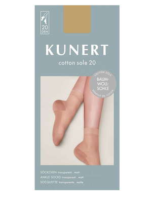 Kunert脚尖脚跟加固防滑短袜