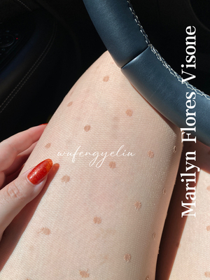 Marilyn20D细密小网眼波点连裤袜