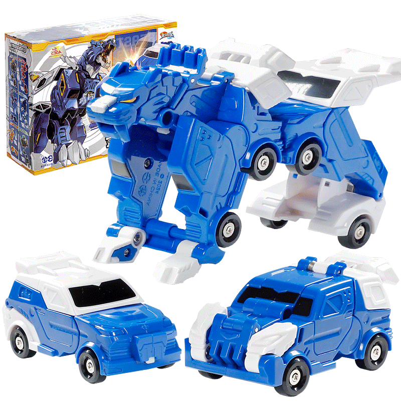 三宝超变兽车侠变形汽车玩具