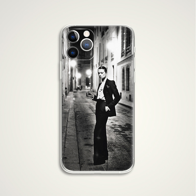 3件7折 Helmut Newton's 礼服吸烟 黑白摄影文艺术生手机壳 F362 适用苹果iphone17PROMAX华为小米三星