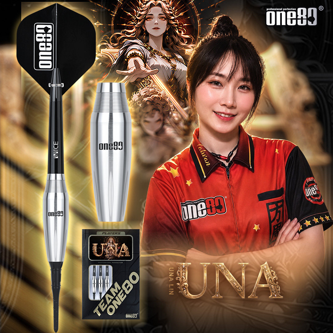 2026原装新品ONE80 Player Una Lin软式高密度钨钢飞镖三支套装