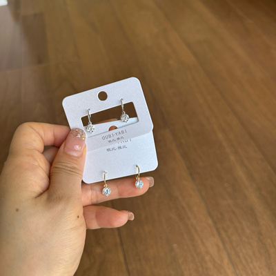 欧比雅比法式新款高级耳环轻奢小众设计感耳饰精致百搭耳扣04160