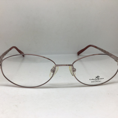 Catherine Deneuve  CD207 紫银色椭圆小框眼镜女近视框架精致