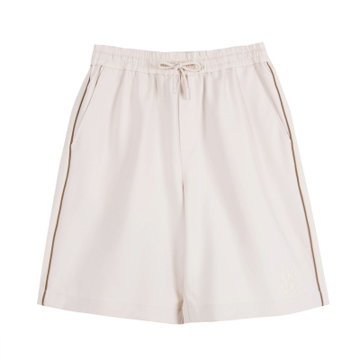 夏季男士短裤时尚纯色字母刺绣