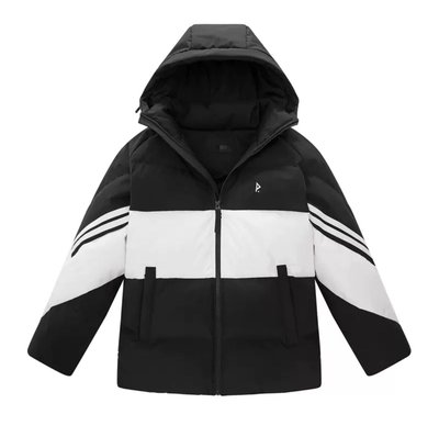 男士秋冬新款鸭绒连帽厚羽绒服