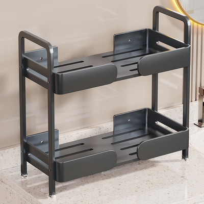 化妆室洗漱台置物架洗手厕所浴室台面沐浴露化妆品多功能收纳层架