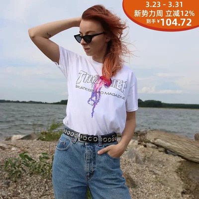 THRASHER印花logo限定短袖