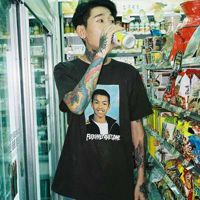 现货 Fucking Awesome Class Photo Tee滑板人物印花黑色半袖短袖