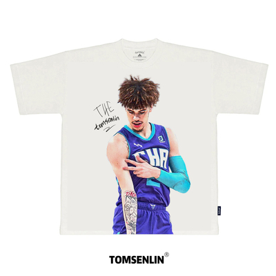 tomsenlin25SS 三球-拉梅洛·鲍尔印花原创设计短袖T恤