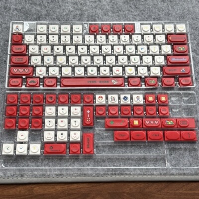 小全套键帽 积木动漫MX十字轴矮轴机械键盘客制化DIY马里奥皮卡丘