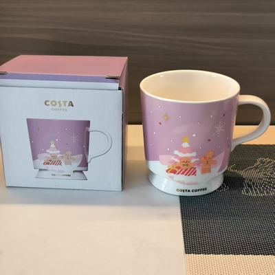COSTA梦幻雪夜系列变色马克杯圣诞礼物350ml 中型陶瓷杯清仓绝版
