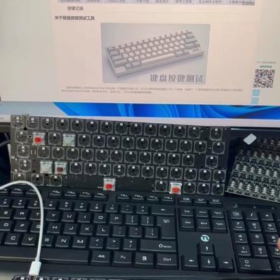 议价 AK音gh60三模PCB 64键 支持电磁阀蜂鸣器客制化蓝牙