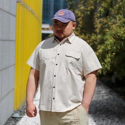 夏季新款宽松纯色衬衫全棉衬衣