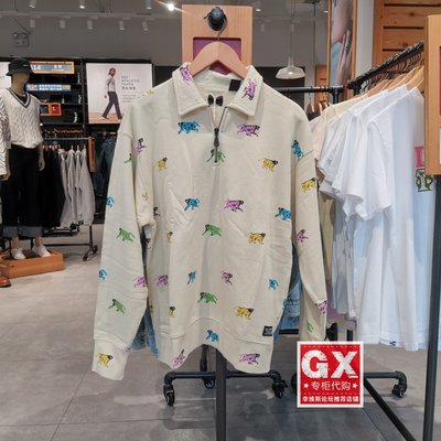 LEVIS男士卫衣半拉链长袖卫衣