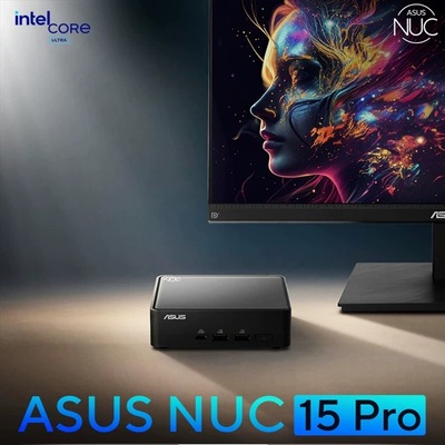 华硕NUC15PRO迷你主机小台式机微型电脑AI商用办公家用UItra5/7